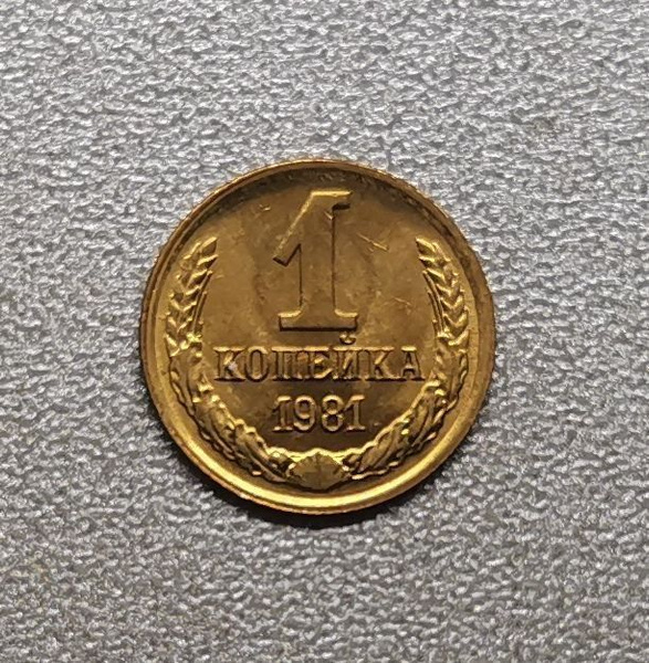 1 копейка 1981 год (монета СССР) без обращения - купить в интернет-магазине OZON с быстрой ...
