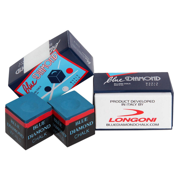 Мел для бильярда Blue Diamond Longoni Blue, синий, 2шт. купить на OZON ...