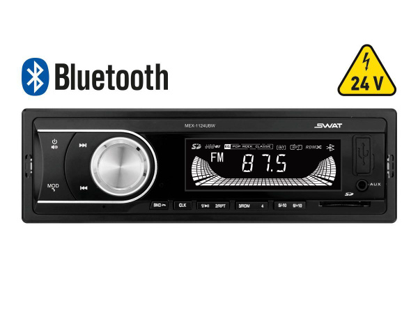 Ресивер SWAT MEX-1124UBW с модулем Bluetooth1 DIN - купить в интернет ...