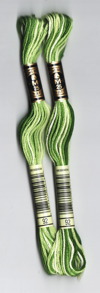 Мулине DMC (Франция), артикул 117MC, 100% хлопок, цвет 92 Зеленый ...
