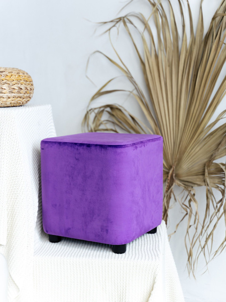 Пуф Pantera SPA Квадрат на пятках, Велюр искусственный, 38х38х40 см ...