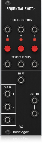 Behringer 962 SEQUENTIAL SWITCH модуль синтезатора: CV-мультиплексор, 3 входа, 3 выхода, формат ...