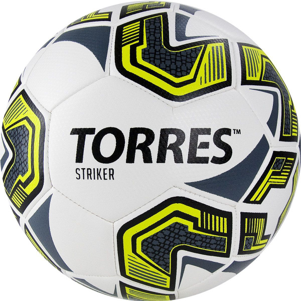 Футбольный мяч TORRES TORRESstriker, 4 размер, белый, салатовый купить ...