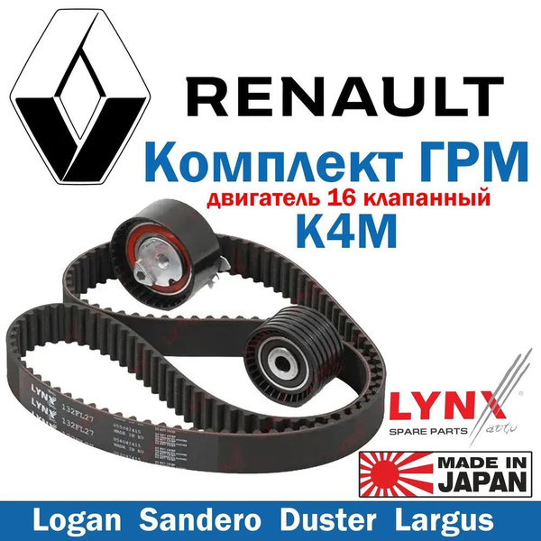 Комплект ремня ГРМ Рено Логан Renault Logan / Сандеро Sandero / Дастер Duster / Лада Ларгус Lada ...