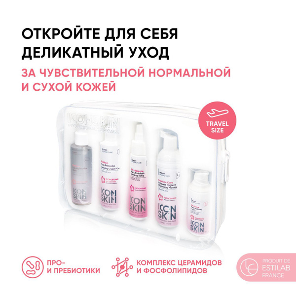 ICON SKIN Набор косметики 5 средств Re:Biom с комплексом пре- и ...