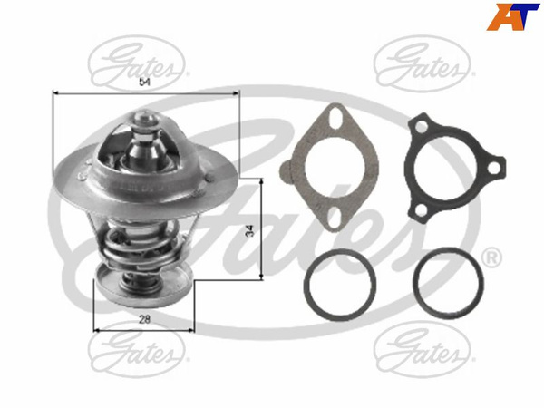 Термостат для Форд Транзит 6 2006-2013, Ford Transit 6 термостат GATES ...
