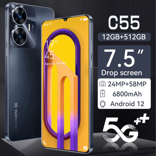 Смартфон Xiaomi C55 Pro 512 ГБ 12 ГБ Черный OLED/AMOLED 2 SIM купить c ...