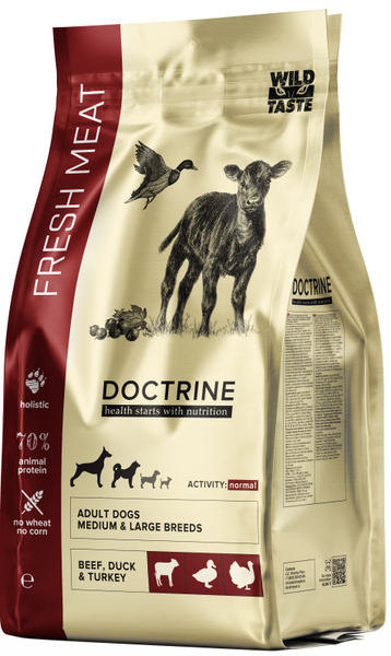 Корм Doctrine Adult Medium & Large Breeds Beef, Duck & Turkey для собак ...