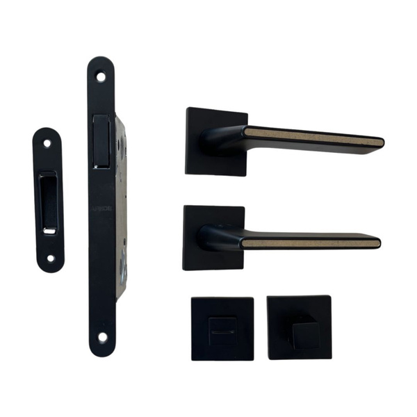 Комплект для межкомнатных дверей, ручка дверная Code Deco Slim, накладка Code Deco Slim WC ...