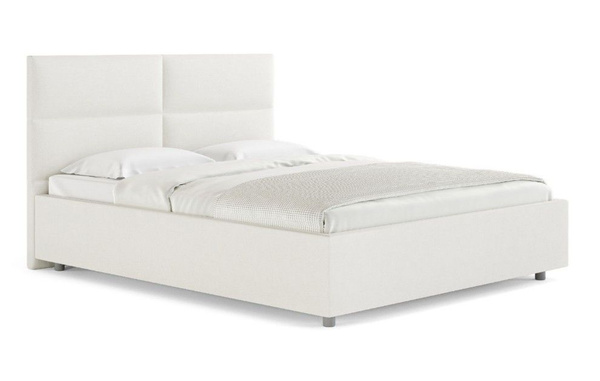 Кровать Arcane, Двуспальная, Ортопедическая, 140х200 см, DiLive, белый ...