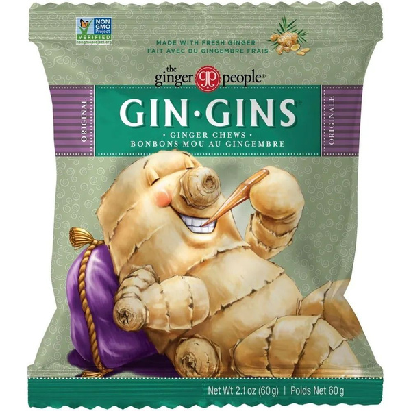 Конфеты жевательные The ginger people "Оriginаl Ginger Chews" с имбирем 60 г (из Финляндии ...