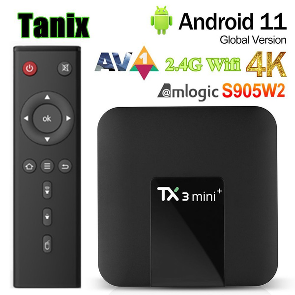 Медиаплеер Tanix TX3 mini+, RJ-45 Ethernet, HDMI, USB, 3.5 мм, бордовый ...