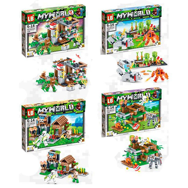 Конструктор LB My World Майнкрафт LB1114, комплект 4 шт. - купить с ...