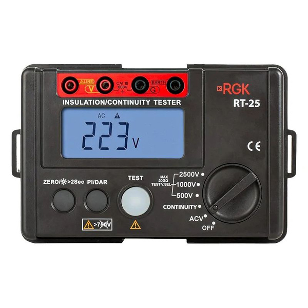 Мегаомметр RGK RT-25 с поверкой купить по выгодной цене с доставкой по Москве и всей России ...