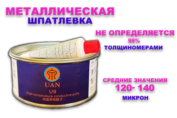 Металлическая шпатлевка для авто / Магнитная шпатлевка купить на OZON ...
