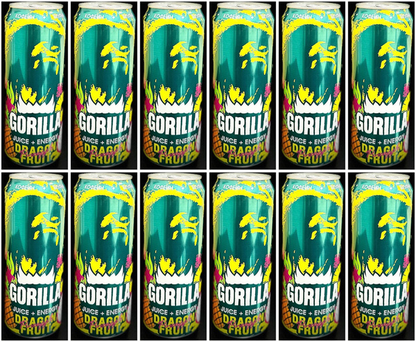 Энергетический напиток Горилла Драгон Ананас (Gorilla Dragon fruit Pineapple) 0.5 л ж/б упаковка ...