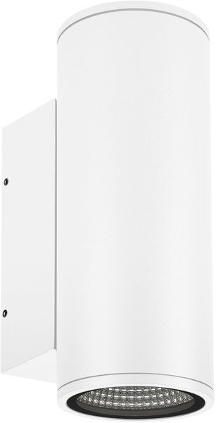 Фасадный светильник светодиодный LGD-FORMA-WALL-TWIN-R90-2x12W Warm3000 (WH, 44 deg, 230V ...