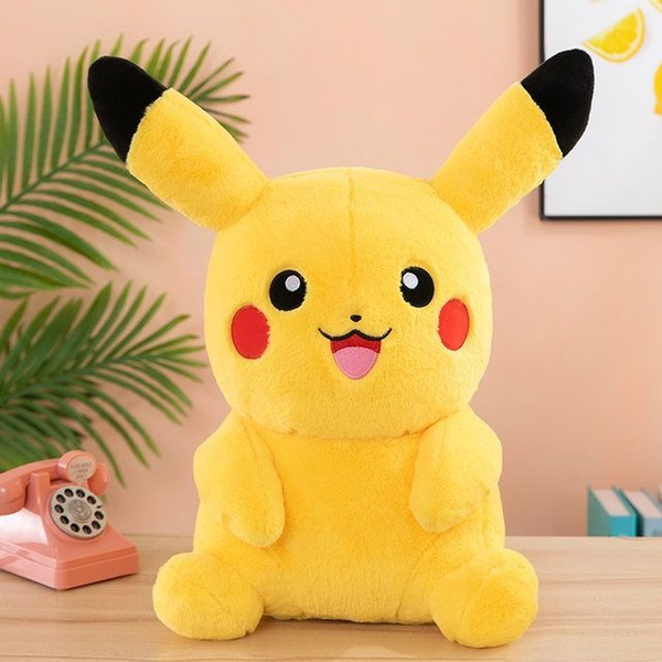 Pokemon Мягкая игрушка Пикачу меховая 45 см - купить с доставкой по ...