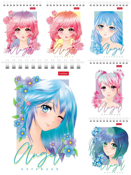 Набор блокнотов Hatber 40 листов, формата А6, в клетку, 65 г/кв. м, на гребне, ультрафиолетовый ...