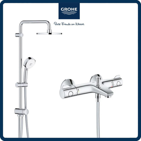 Смеситель GROHE Grohtherm 800 GR124422 ABS пластик, Латунь Аэратор ...