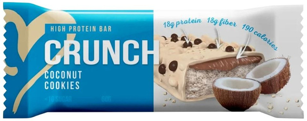 Батончик протеиновый Crunch Кокосовое печенье 60г х2шт - купить с ...