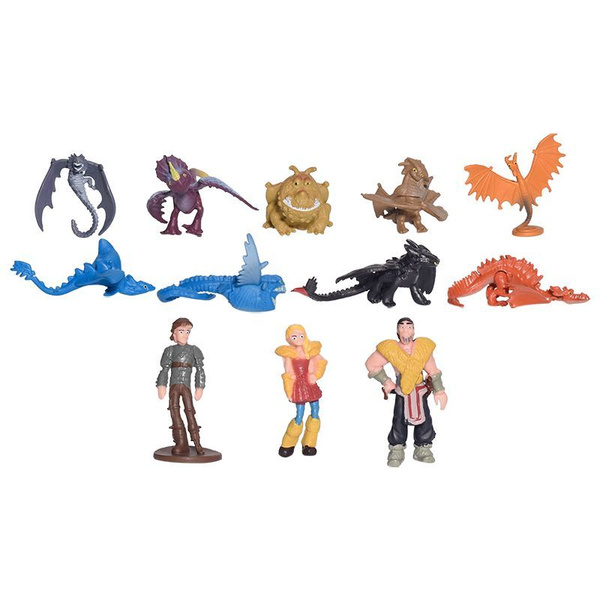 Набор фигурок / 12pcs How to Train Your Dragon figures (6см,пакет ...