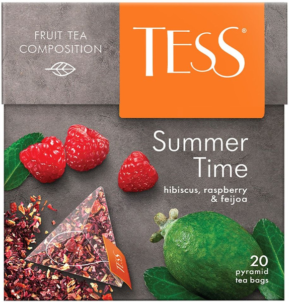 Чайный напиток Tess Summer гибискус с малиной и ароматом фейхоа 20*1.8г ...