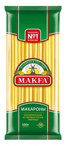 Макароны длинные Макфа 500г - 6шт - купить с доставкой по выгодным ...