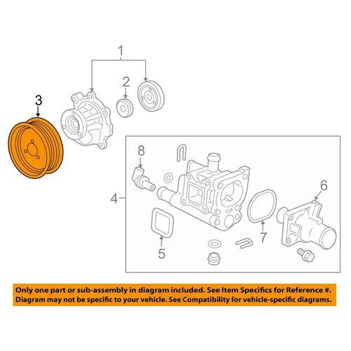 Шкив водяного насоса General Motors 55566794 - General Motors арт ...