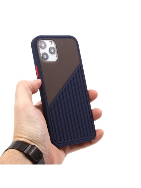 Противоударный чехол с покрытием soft touch на iPhone 12 Pro / Айфон 12 ...