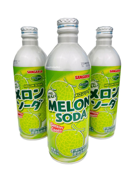 Газированный напиток Sangaria Melon со вкусом дыни 500 мл * 3 шт ...