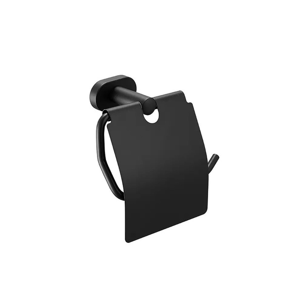 5109-C Держатель для туалетной бумаги с крышкой (ЧЕРНЫЙ) ViEiR купить c доставкой на OZON по ...