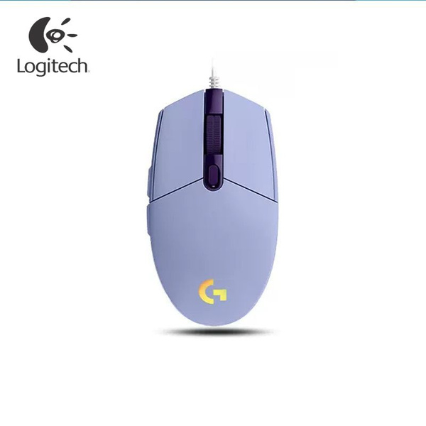 Игровая мышь проводная Logitech G zxcasd-Lo-Gitech-G102-8848, пурпурный ...