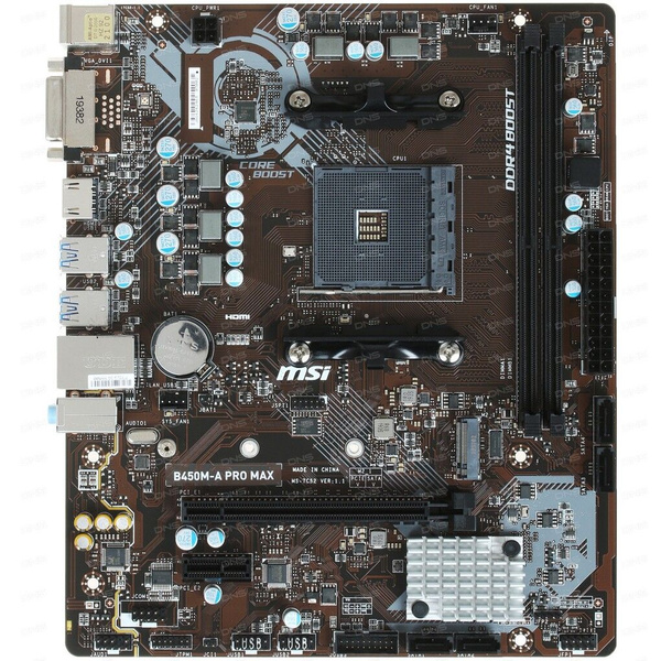 Материнская плата MSI B450M-A PRO MAX купить по низкой цене с доставкой ...