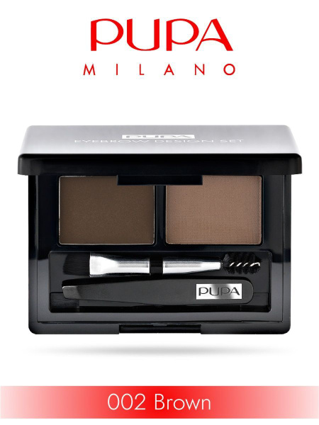 Pupa Milano Eyebrow Design Set, Набор для бровей - 002 Брюнет купить на ...