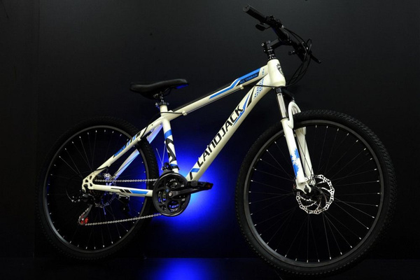 Горный велосипед LAND JACK 26 - 17р Белый/Синий (26") - купить по выгодной цене в интернет ...