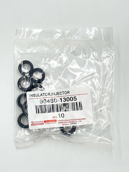 Кольцо уплотнительное топливной форсунки Toyota 90480-13005, 10шт ...