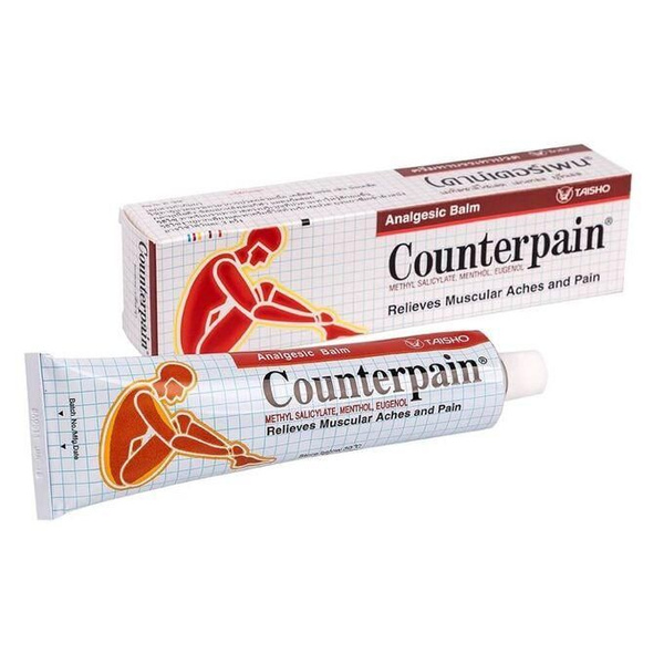 Обезболивающий разогревающий бальзам Counterpain Analgesic Balm,60 гр ...