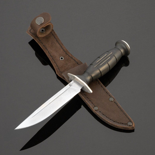 Нож из стали AUS 8 "НКВД", рукоять Elastron - купить с доставкой по ...