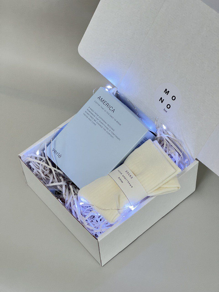 Подарочный набор для женщин МONObox / кофе дрип носки шерстяные ...