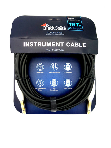 Кабель Blacksmith Instrument Cable Mute Series 19.7ft MSIC-STS6 ...