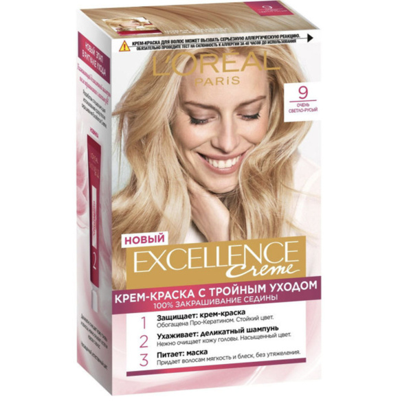 Лореаль Париж / L'Oreal Paris - Крем-краска для волос Excellence 9 ...