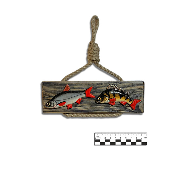 Украшение подвесное интерьерное Подвесная статуэтка плотвы и окуня исп 2м купить по доступным