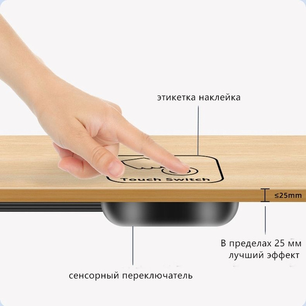Сенсорный бесконтактный выключатель 25мм / Сенсорный выключатель для ...
