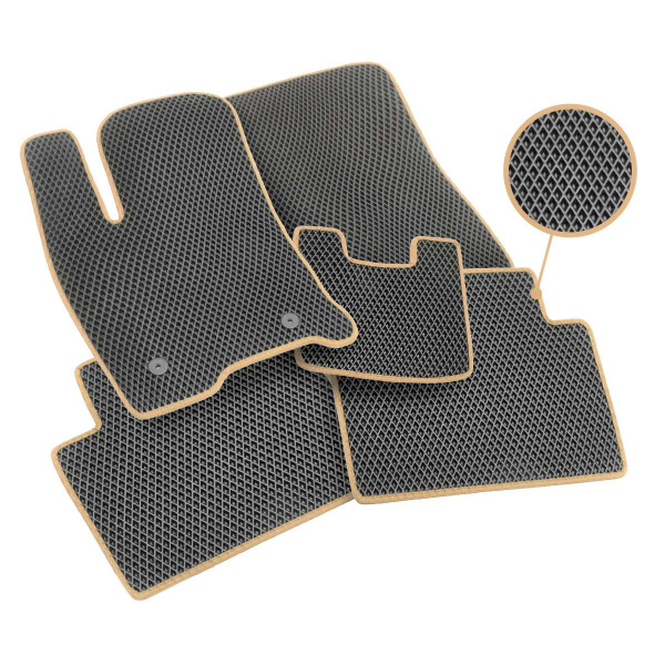 Коврики в салон автомобиля EvaTeka H5/, цвет серый, бежевый - купить по выгодной цене в интернет ...