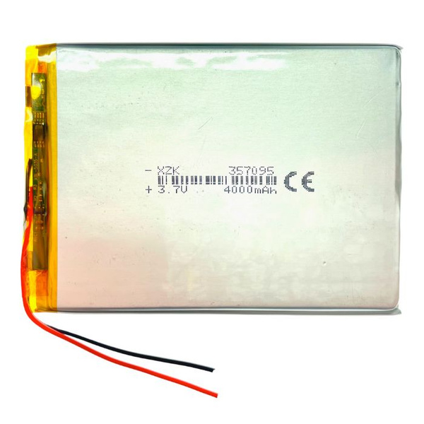 Аккумулятор (батарея) 357095 4000mah 3,7v (95х70х3,5 мм) универсальный ...