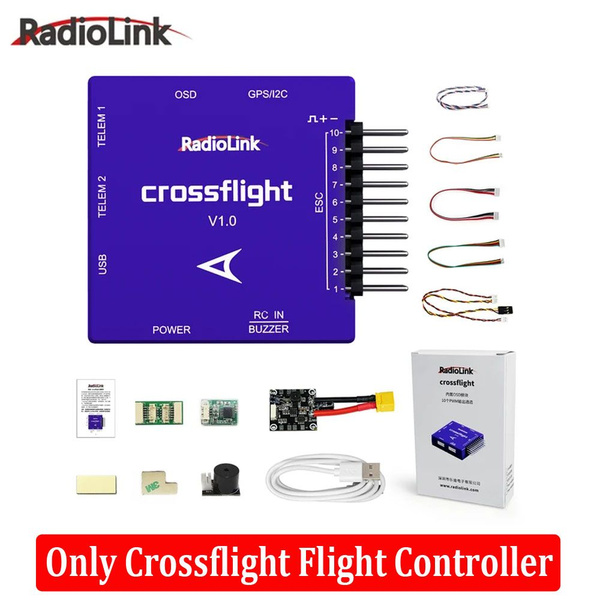 Контроллер полета Radiolink Crossflight 2-12S 10 PWM FC с модулем OSD TS100 GPS M10N M8N для FPV ...