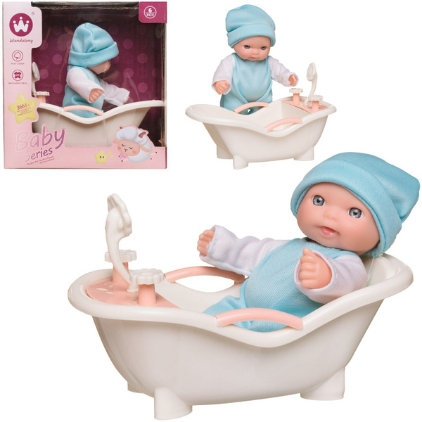 Пупсик Junfa 13 см в ванночке - купить с доставкой по выгодным ценам в интернет-магазине OZON ...