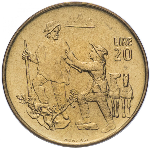 Сан-Марино 20 лир 1972, Бронза, в сохранности UNC - купить в интернет-магазине OZON с быстрой ...