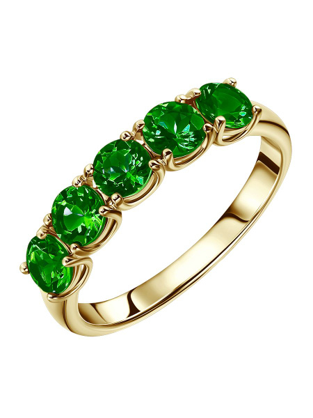 NIAGARA JEWELRY Кольцо с хромдиопсидом - купить с доставкой по выгодным ...